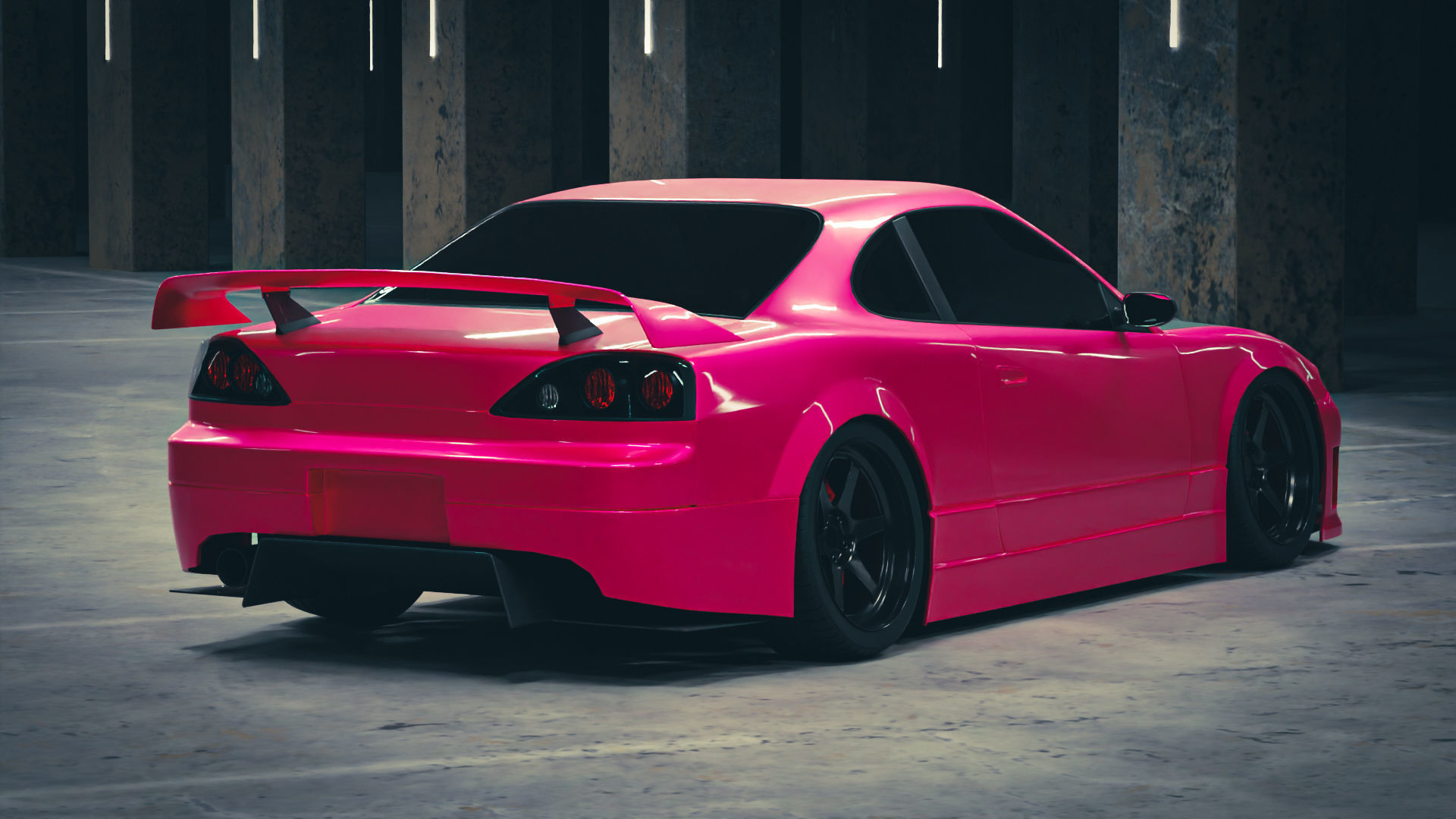 Nissan Silvia S15 Drift Tune 3D model rigged | CGTrader
