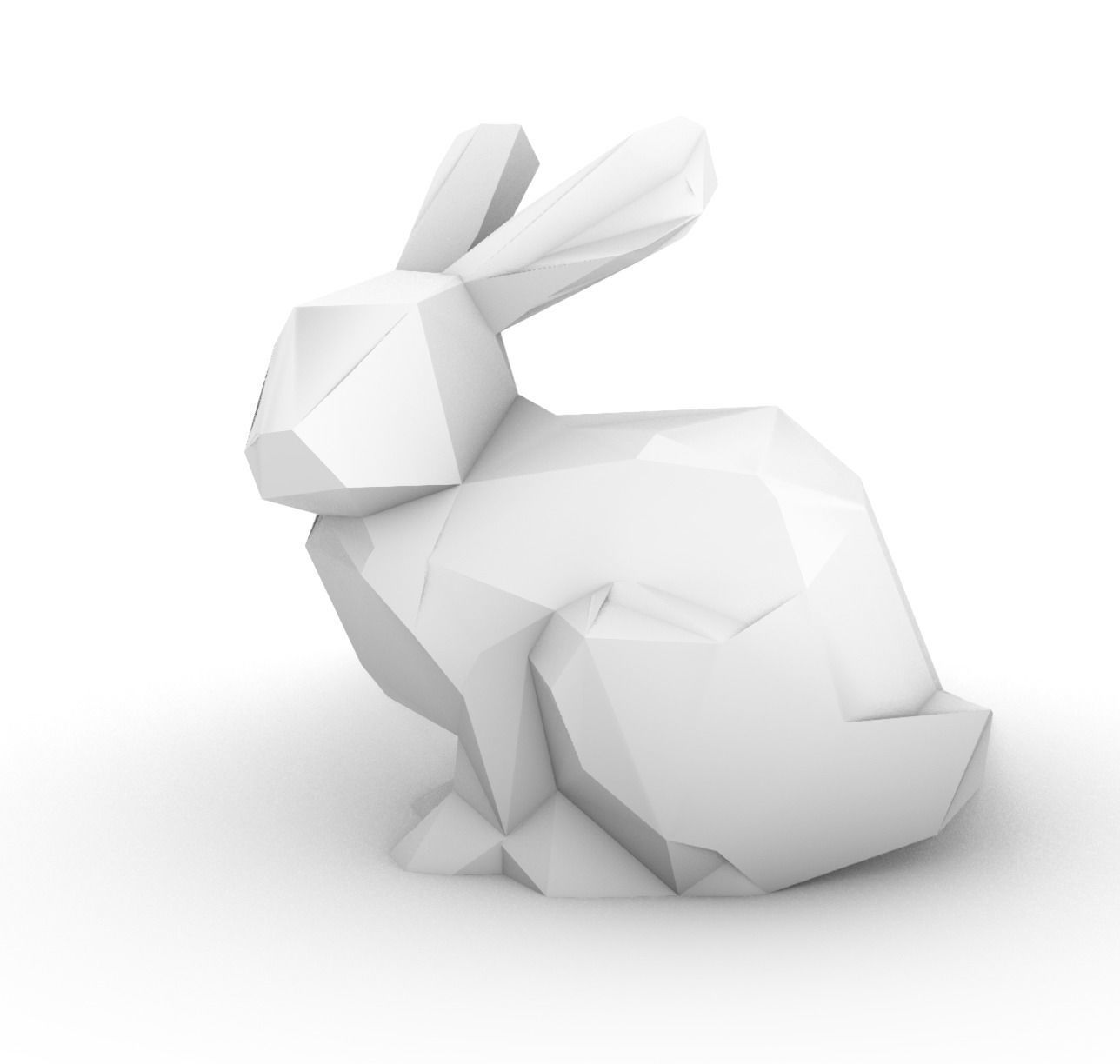 Low Poly Rabbit free 3D model 3D printable | CGTrader