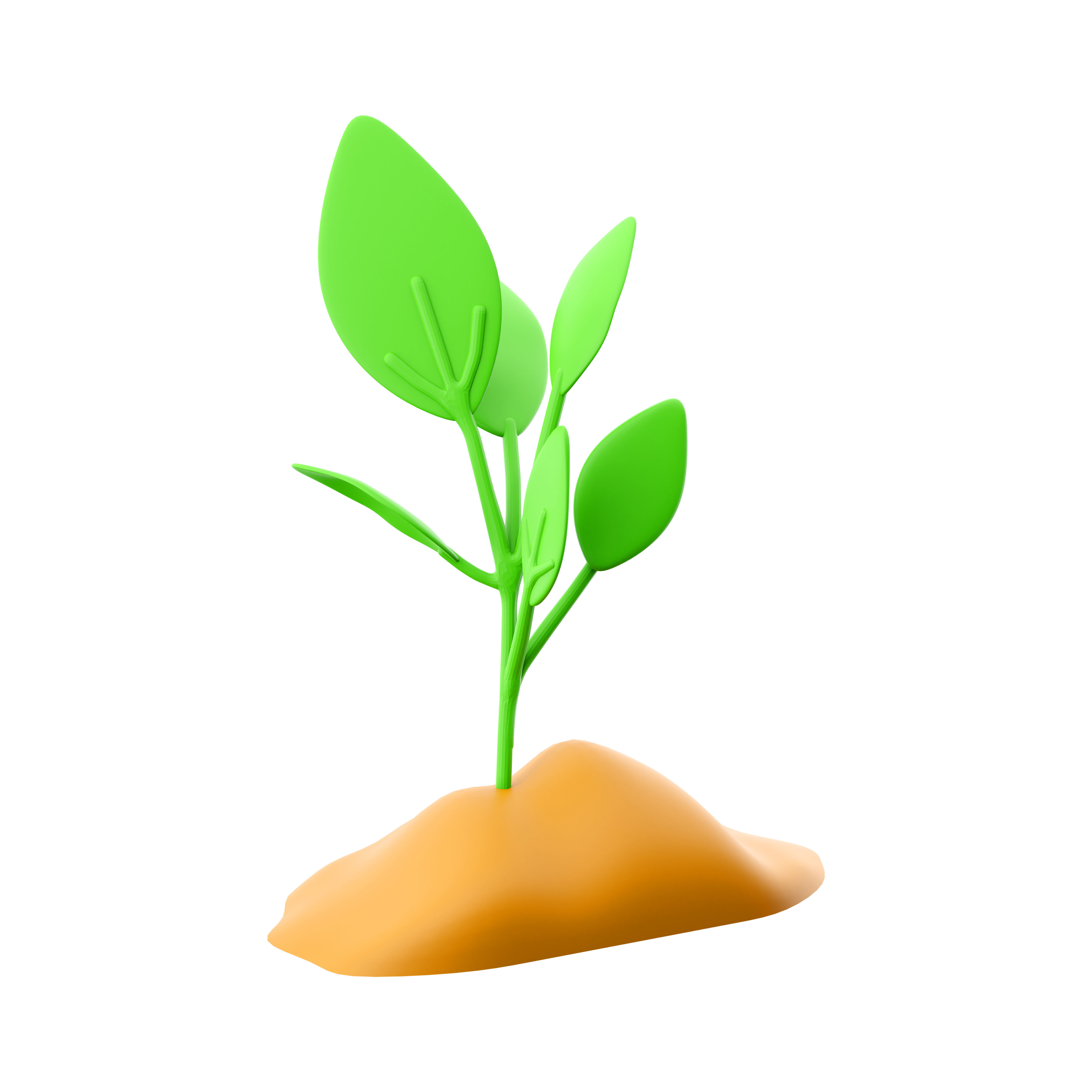 3d plant cartoon icon 3D model | CGTrader