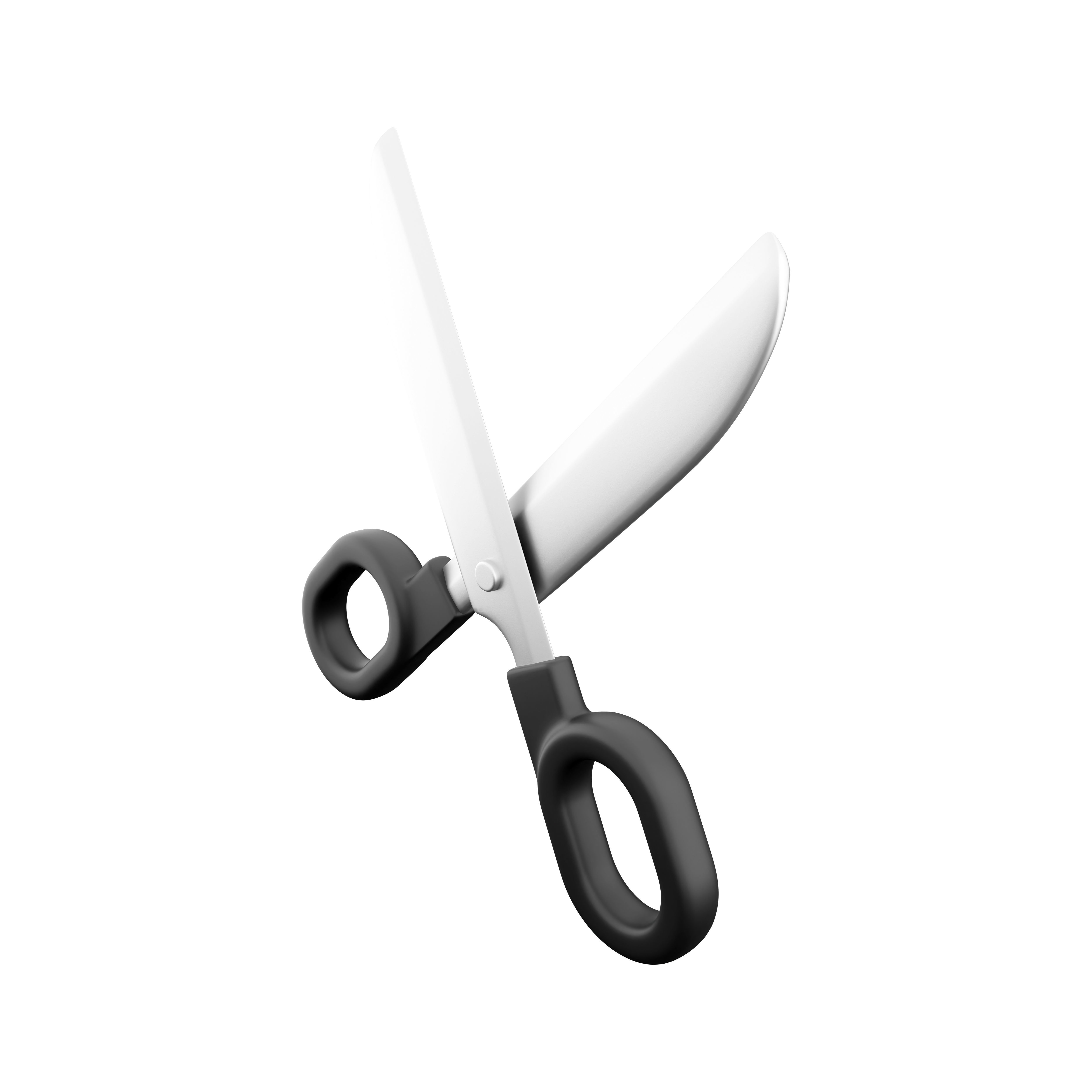 3d open scissor cartoon icon 3D model | CGTrader