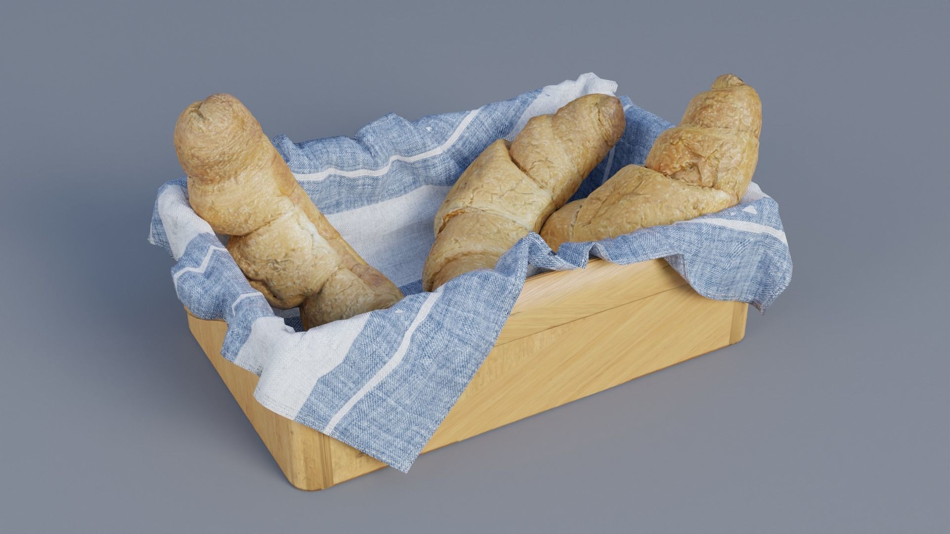 3D model Bread Baske VR / AR / low-poly | CGTrader