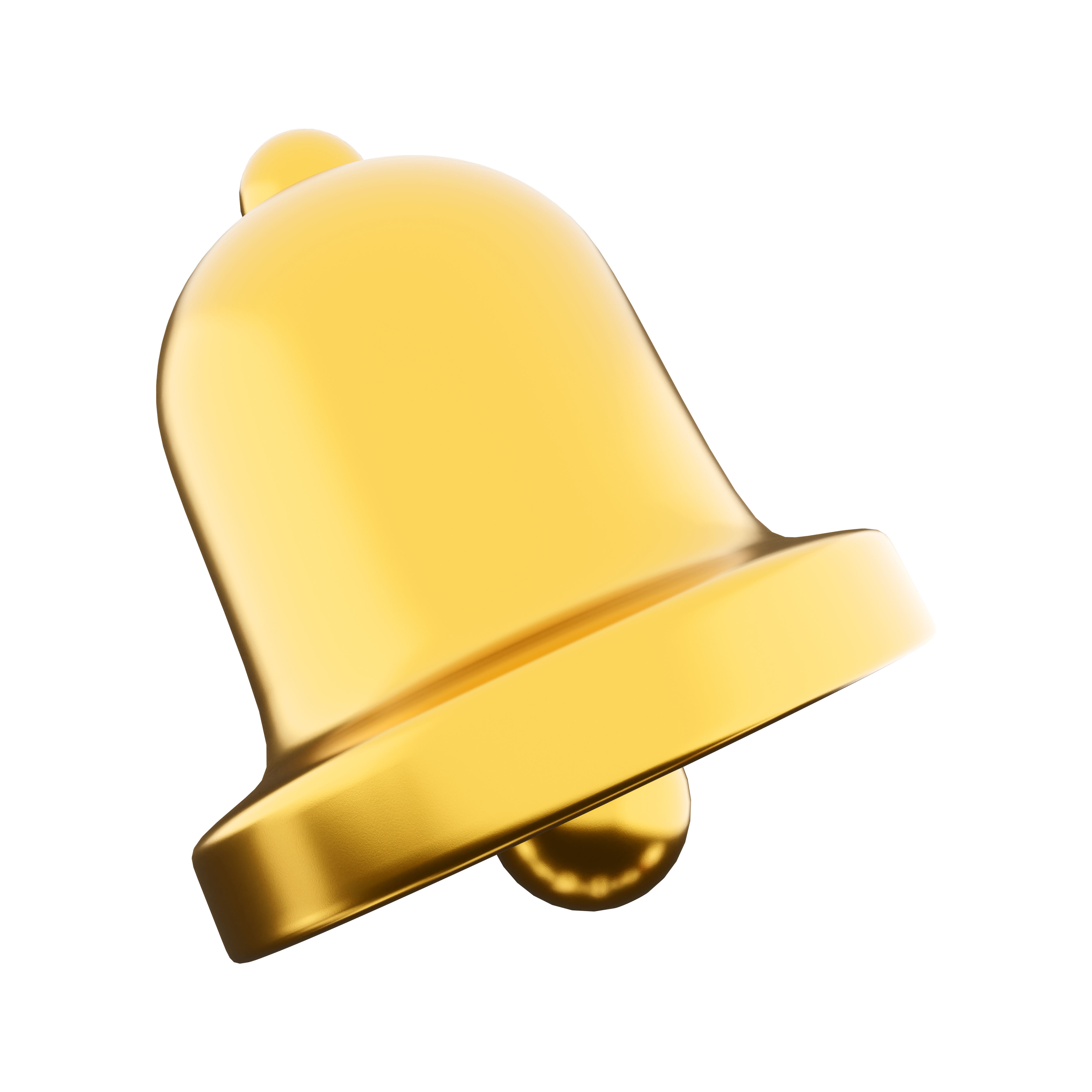 3d bell cartoon icon 3D model | CGTrader