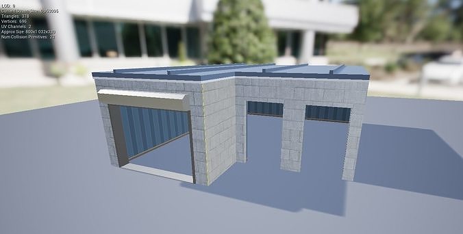 Low-poly 3D model garage free VR / AR / low-poly 3D model | CGTrader