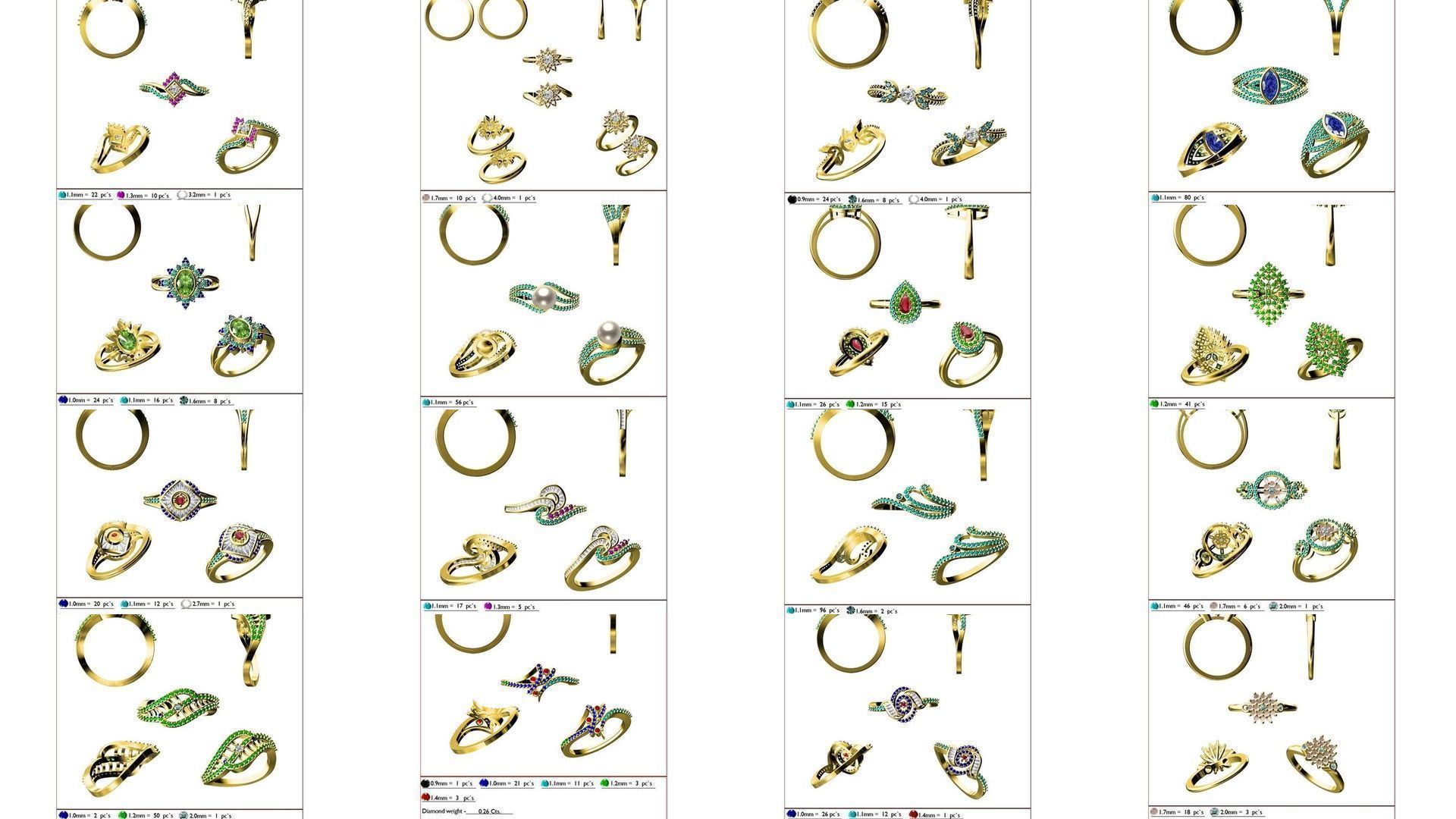 JEWELCAD 336 RING FILES 3D Model Collection | CGTrader