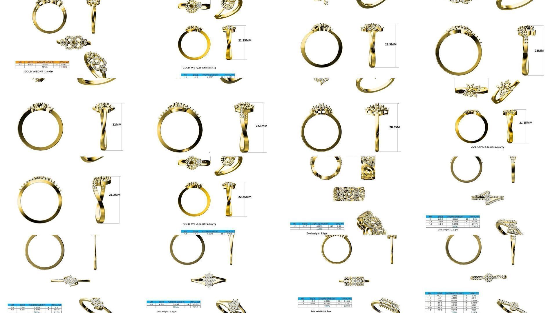JEWELCAD 336 RING FILES 3D Model Collection | CGTrader