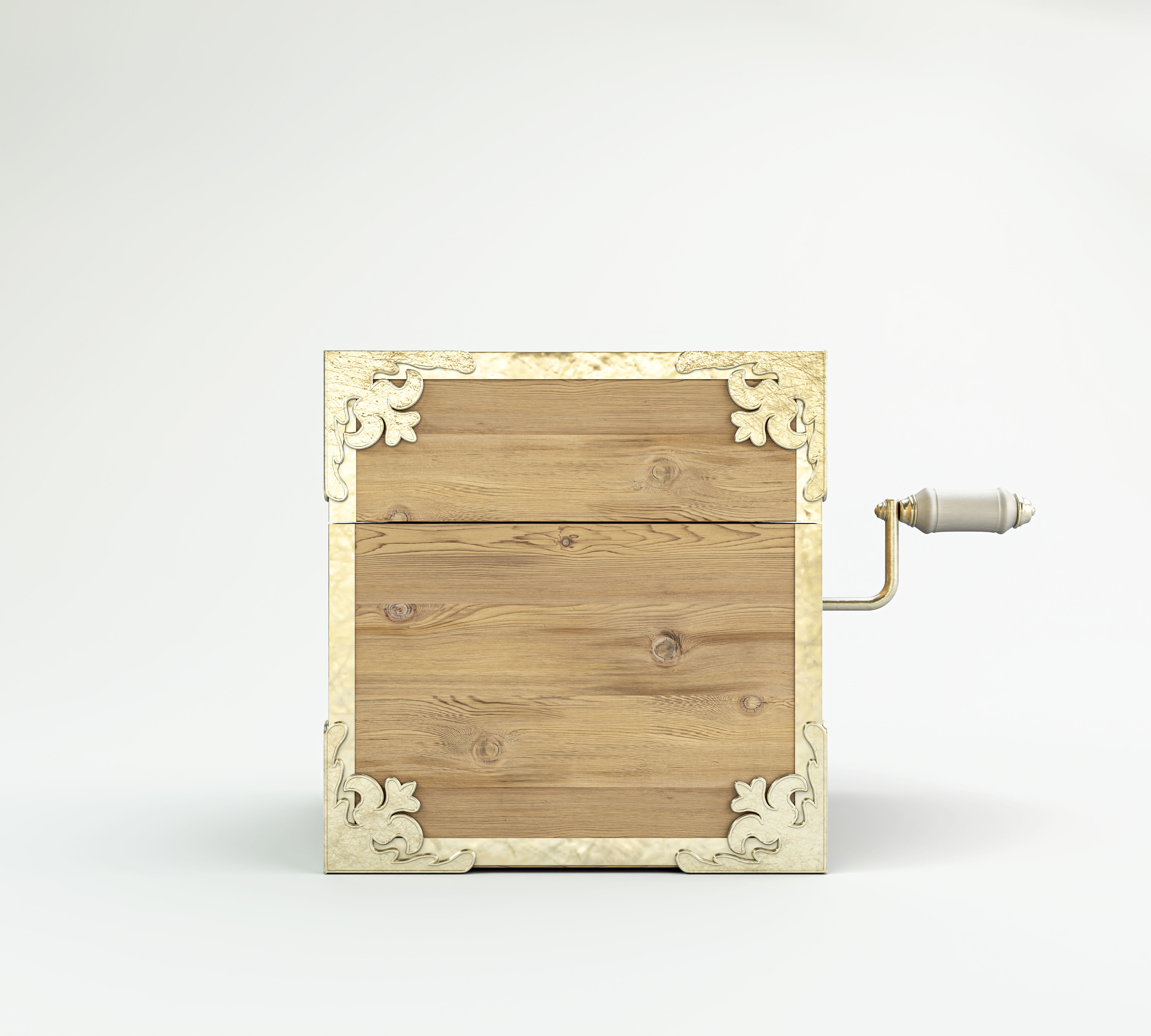 Ornate Wind Up Box 3D model | CGTrader