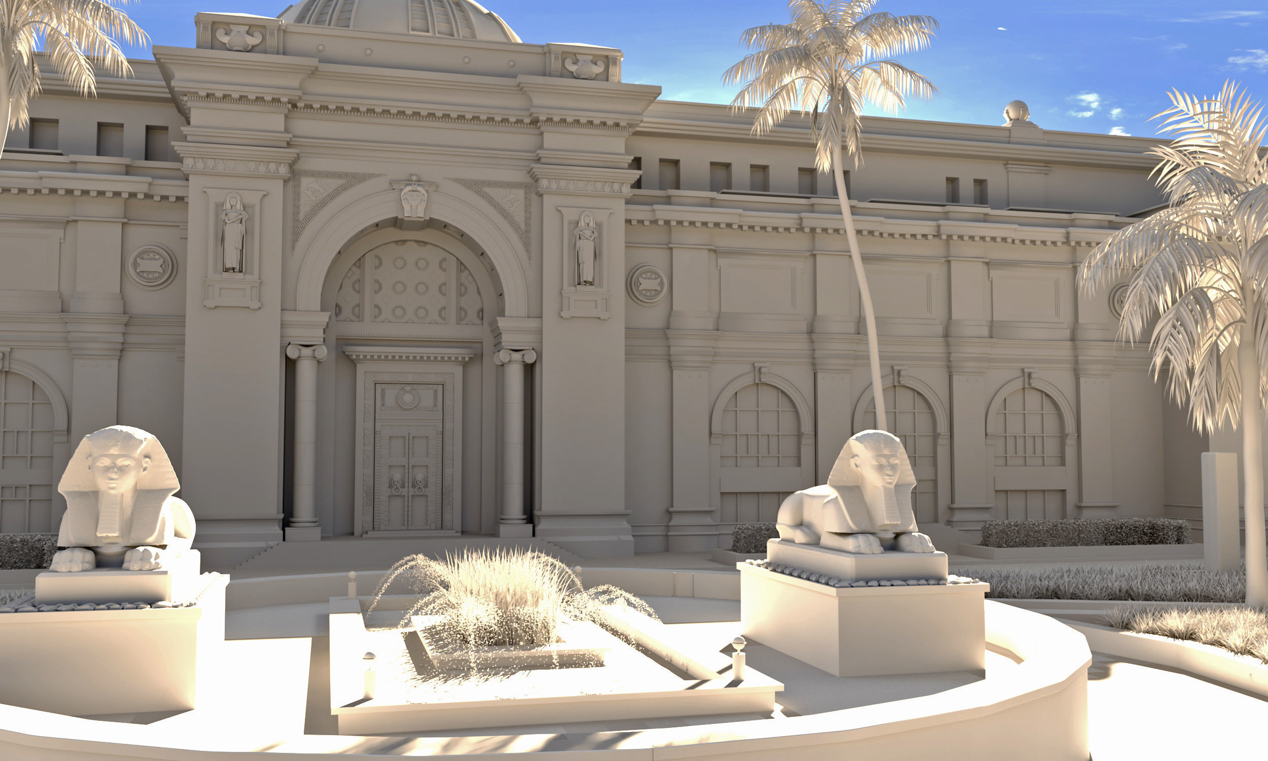 The Egyptian museum 3d model 3D model | CGTrader