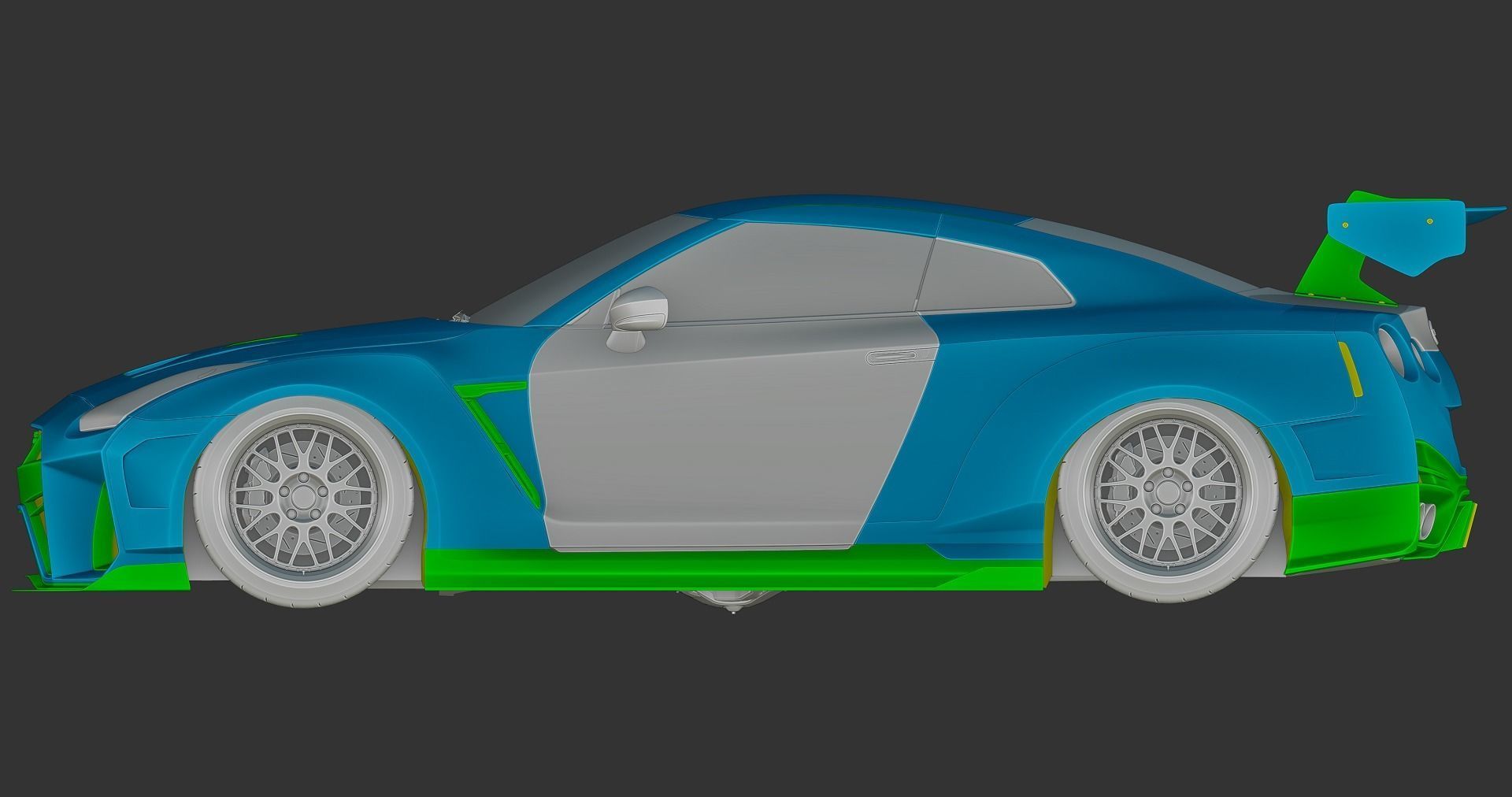 3D model NISSAN GT-R R35 DARWIN WIDEBODYKIT VR / AR / low-poly | CGTrader