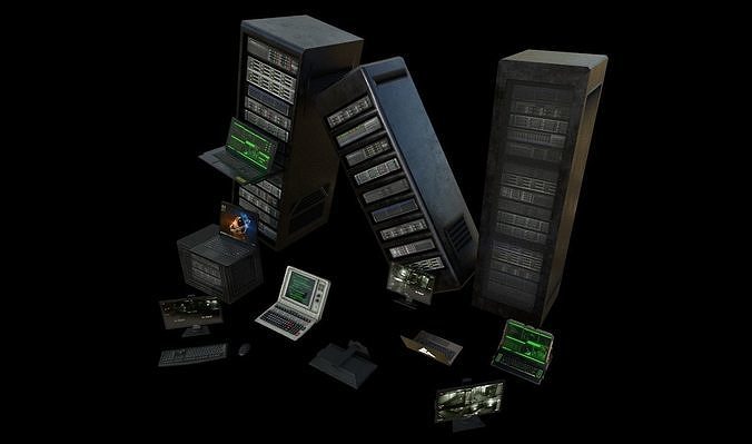3D model Tech Prop Pack VR / AR / low-poly | CGTrader