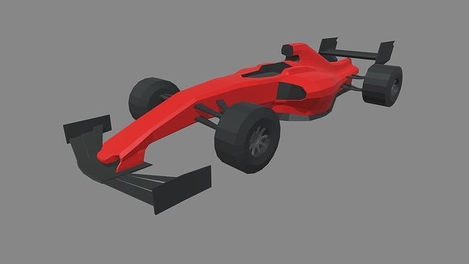 3D model Low Poly Formula 1 Car 01 VR / AR / low-poly | CGTrader