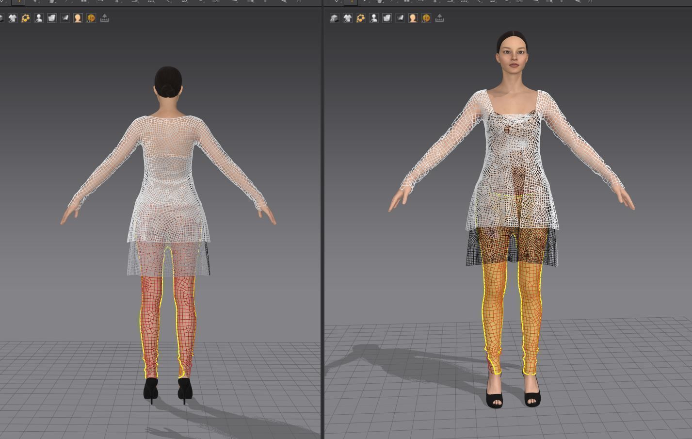 casual clothes 3D model rigged | CGTrader