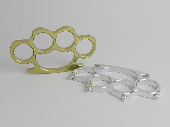 Brass and Steel knuckles free VR / AR / low-poly 3D model | CGTrader