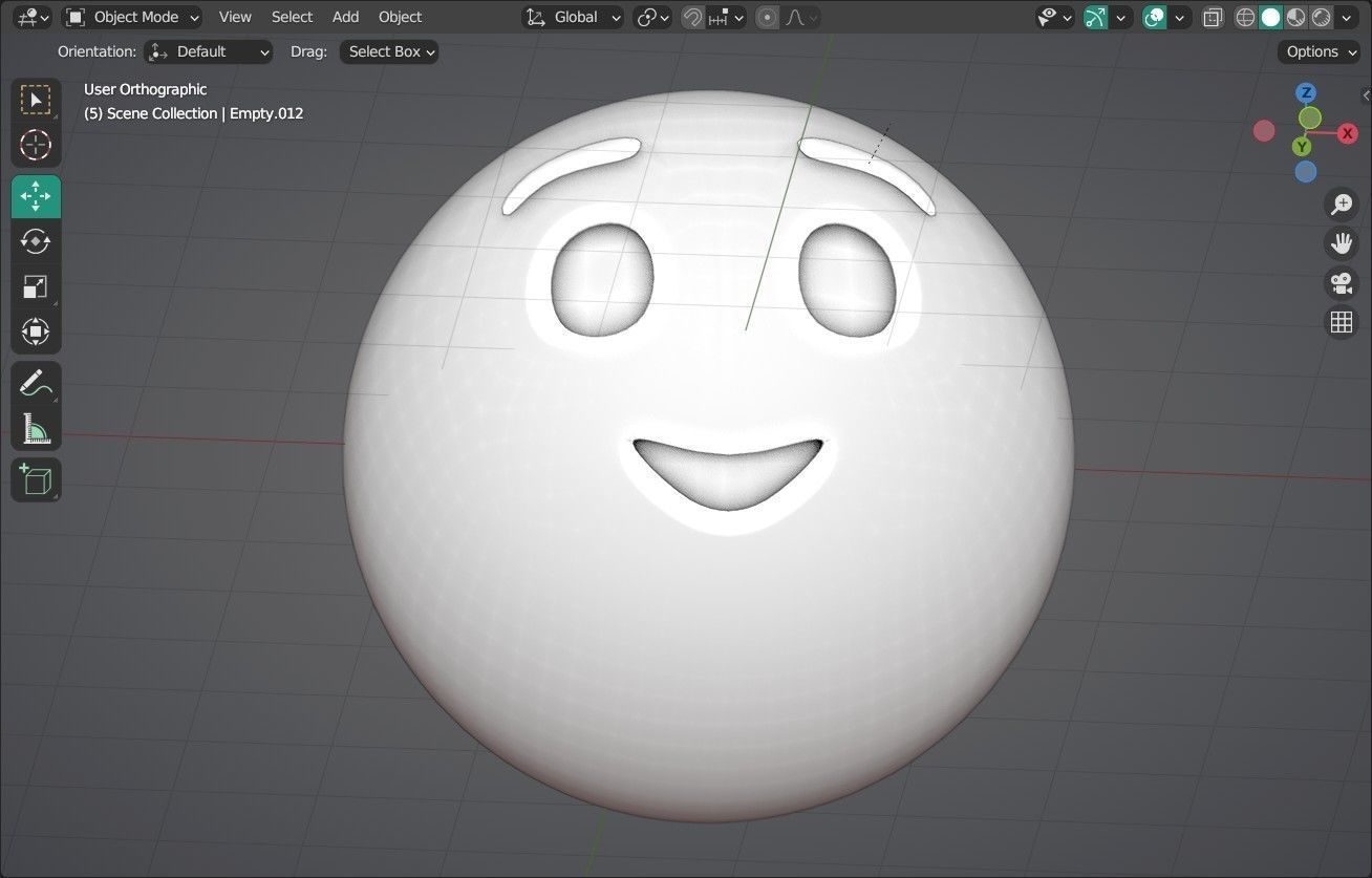 3D model Relieved face Animated Emoji VR / AR / low-poly | CGTrader
