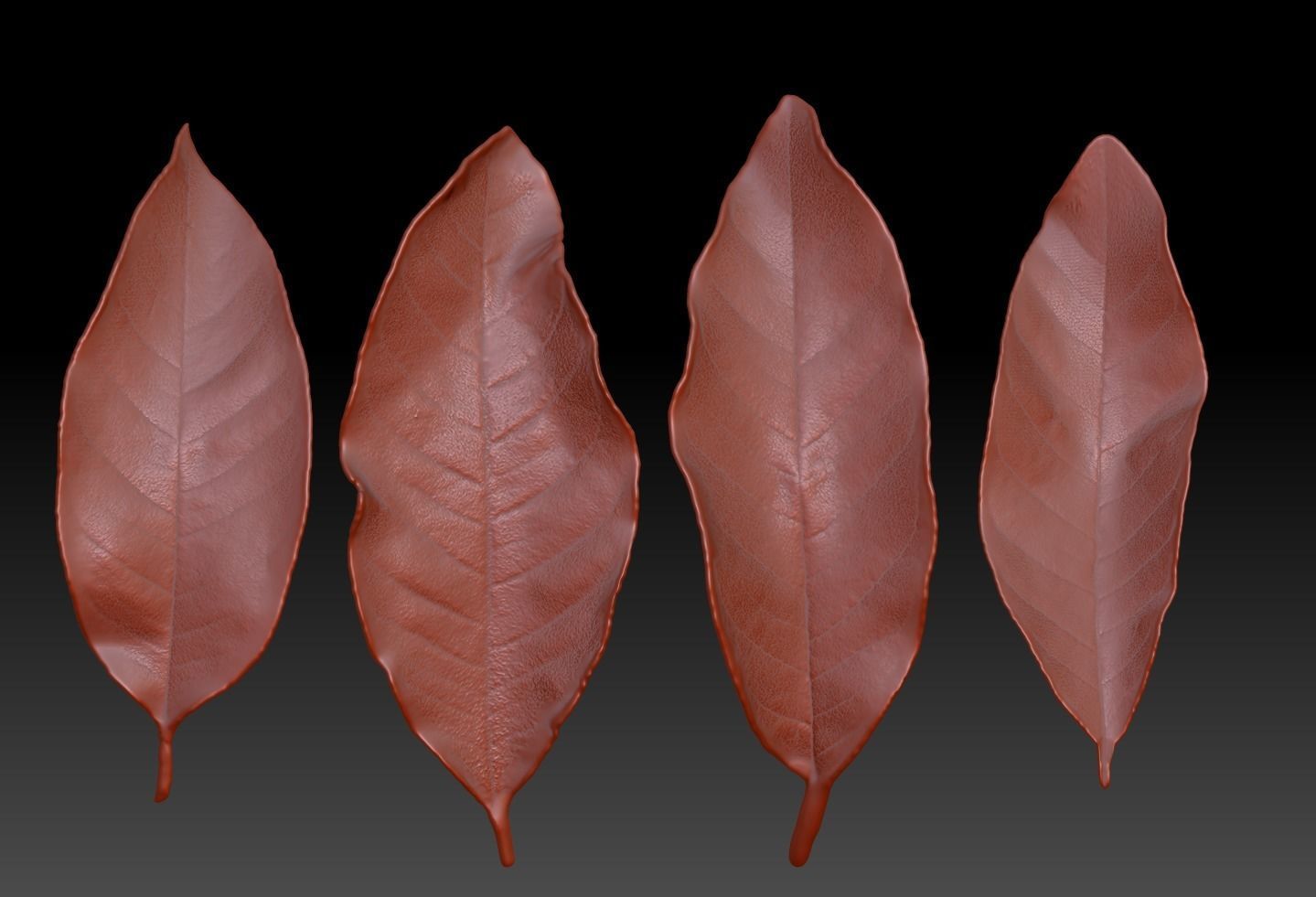 3D-printed leaves STL 3D model 3D printable | CGTrader