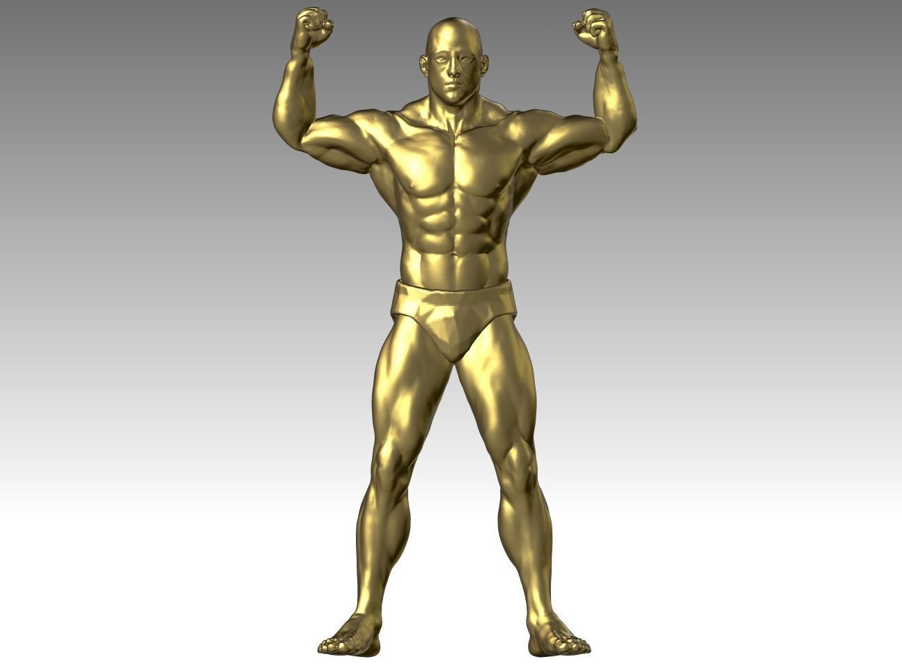 Hunk man 3D model figure male figure muscle human body 3D model 3D ...