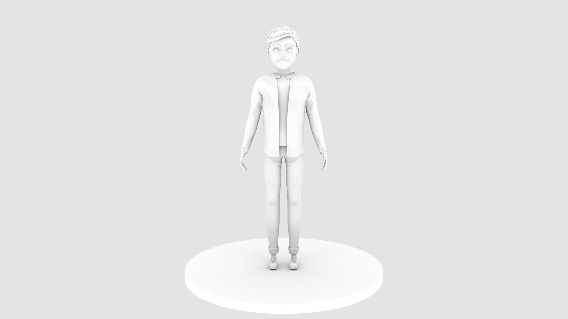 3D boy character free 3D model rigged | CGTrader