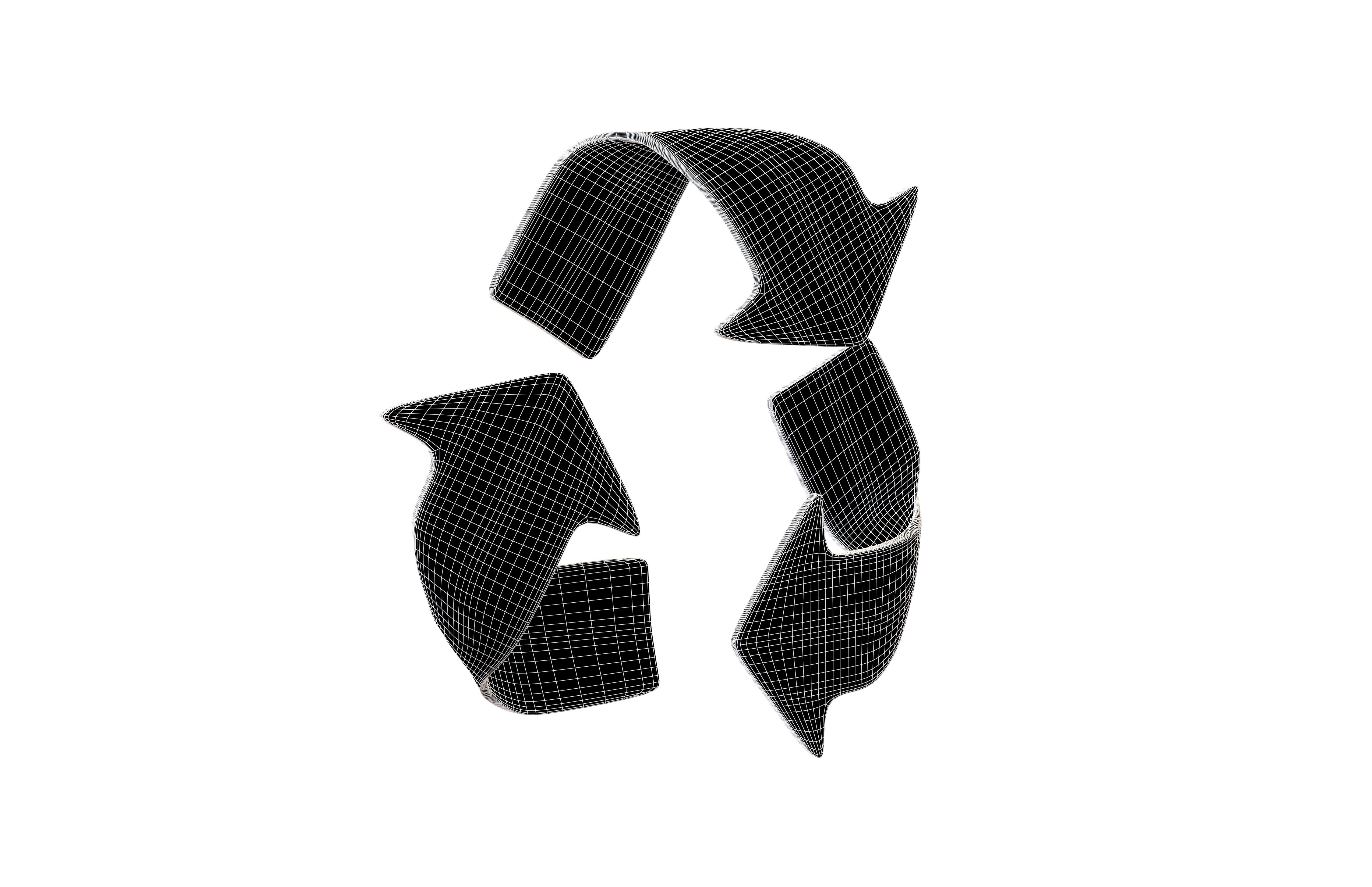 3D model Recycle Symbols v8 001 VR / AR / low-poly | CGTrader