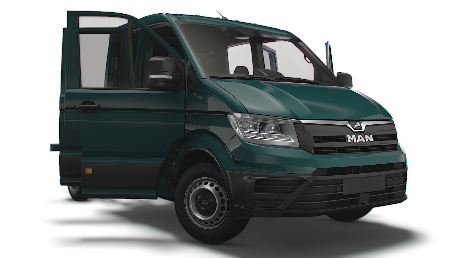 MAN TGE Chassis DoubleCab L1 HQInterior 2023 3D model | CGTrader