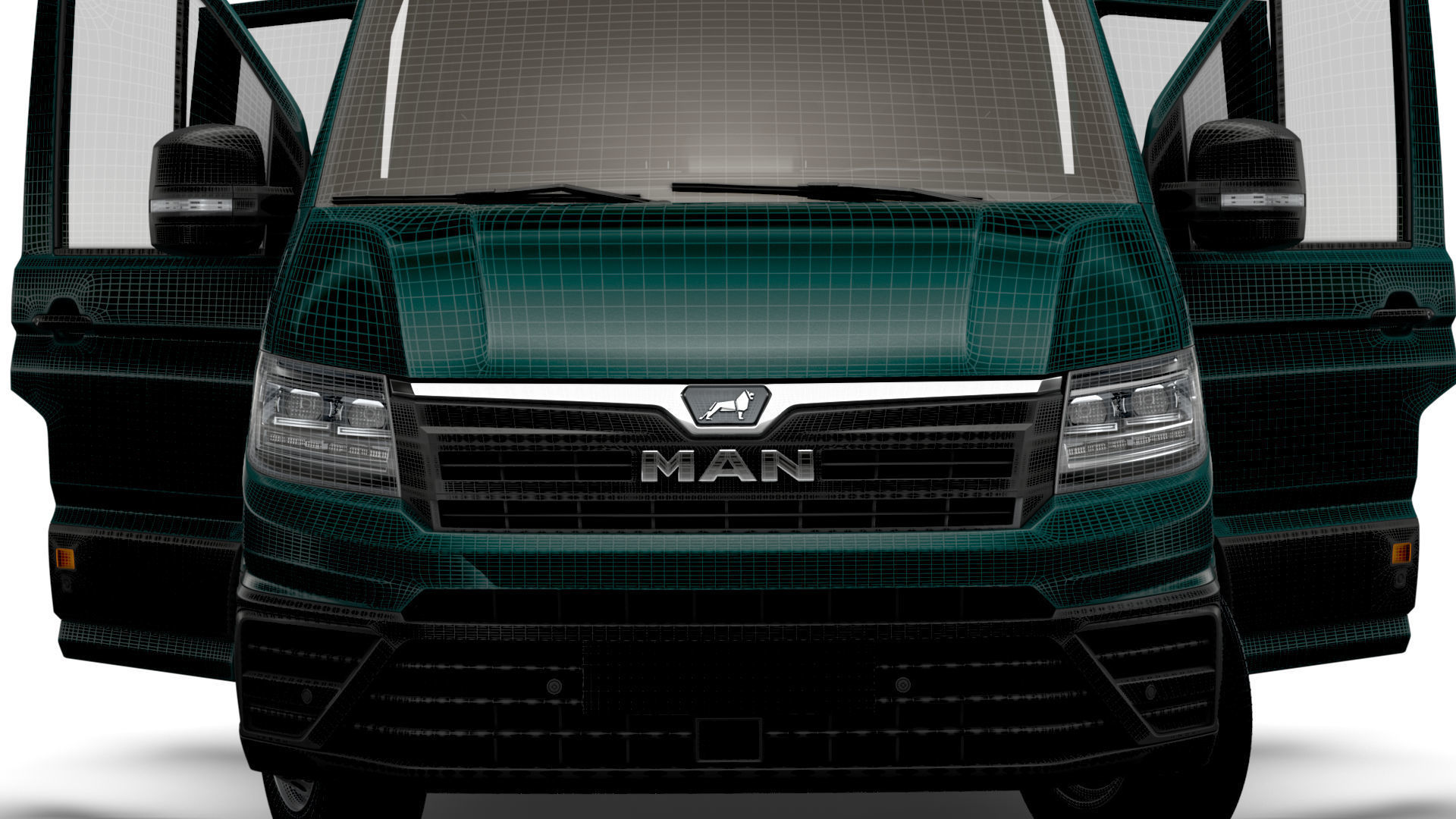 MAN TGE Chassis DoubleCab L1 HQInterior 2023 3D model | CGTrader