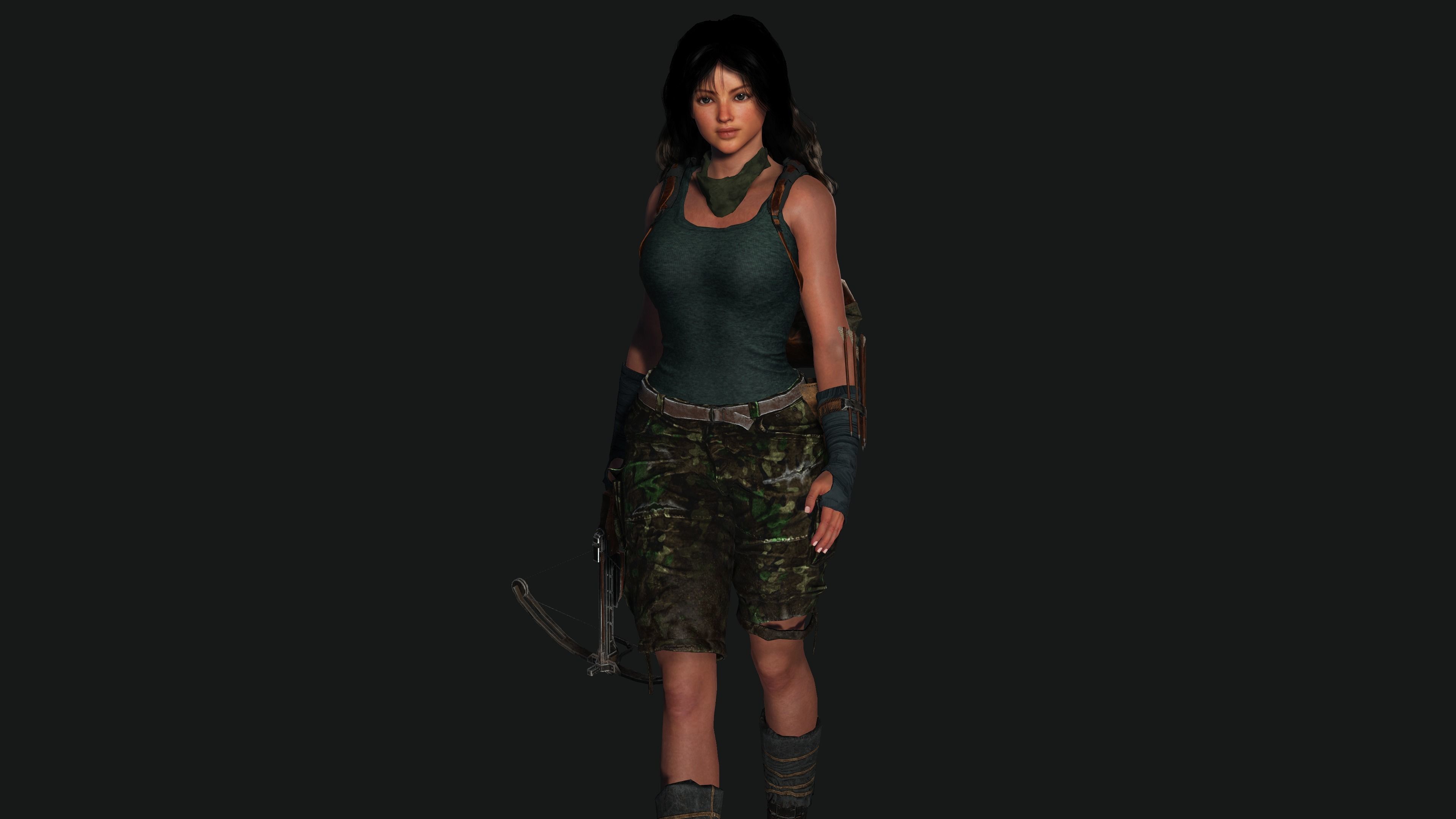 3D model 3D FEMALE APOCALYPSE SURVIVAL ALICE-REALISTIC RIG GAME ...