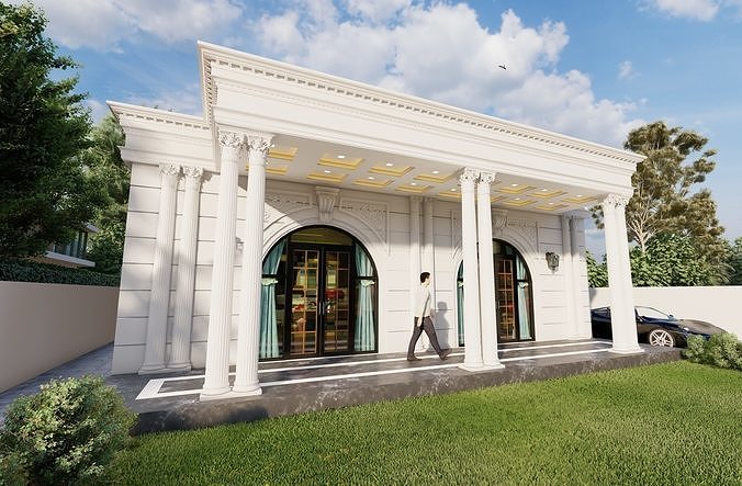 CLASSICAL VILLA 3D model | CGTrader