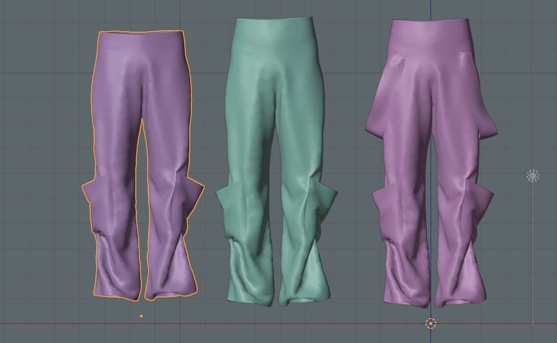 cargo pants with 2 pockets by marvelous designer 3D model | CGTrader