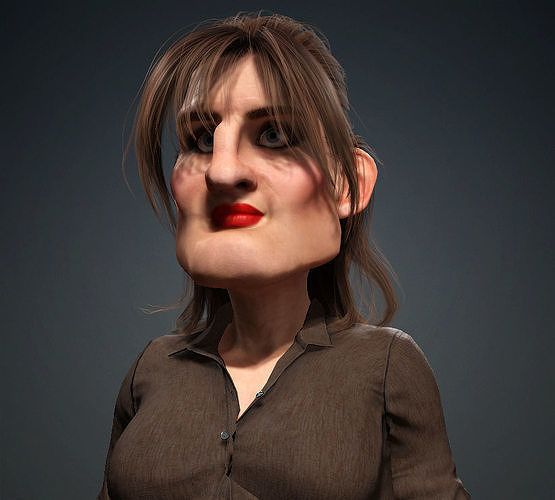 Mrs Ugly Rigged 3D Model 3D model rigged | CGTrader