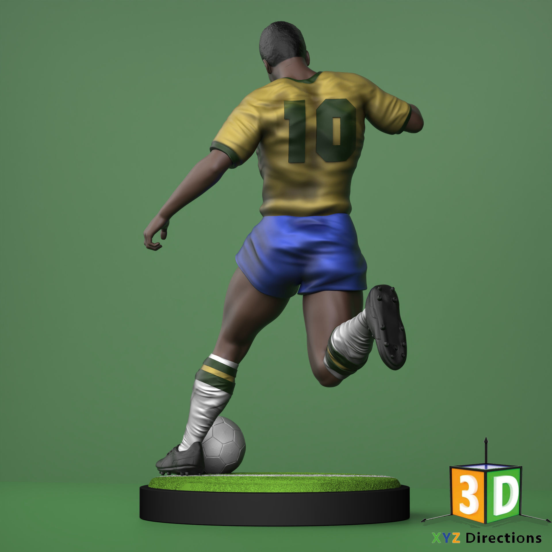 Pele Figure 3D Model BY XYZ - 3D PRINTING - 3D MODELS 3D model | CGTrader