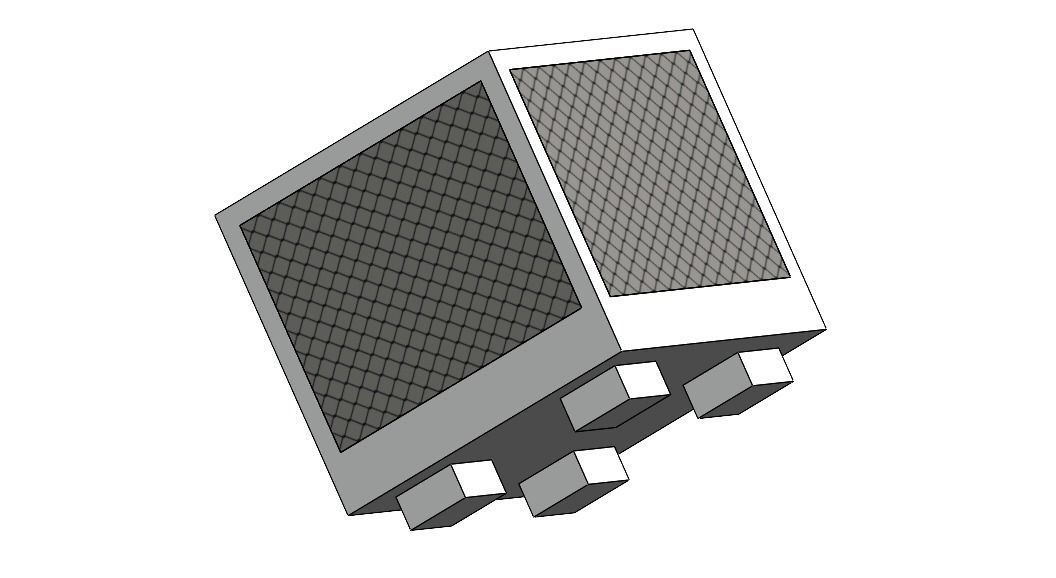 Chain Link Metal Container free 3D model rigged | CGTrader