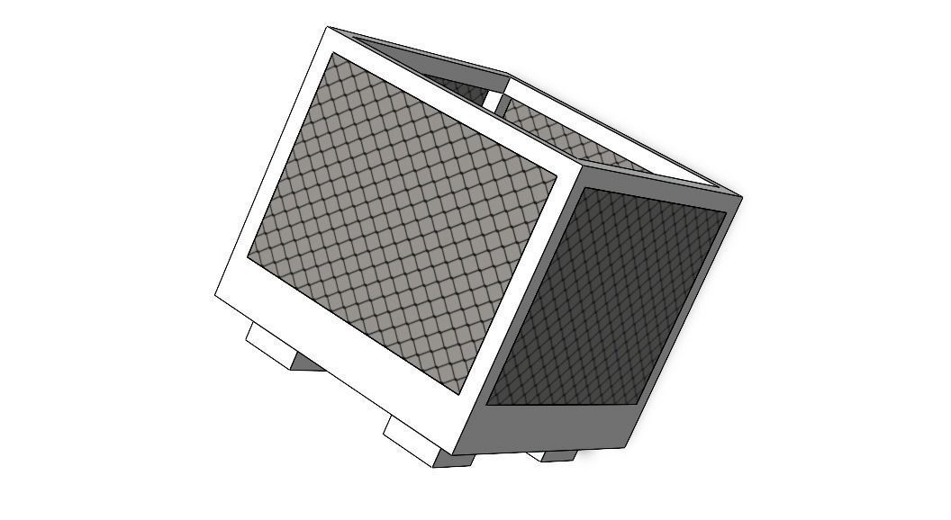 Chain Link Metal Container free 3D model rigged | CGTrader