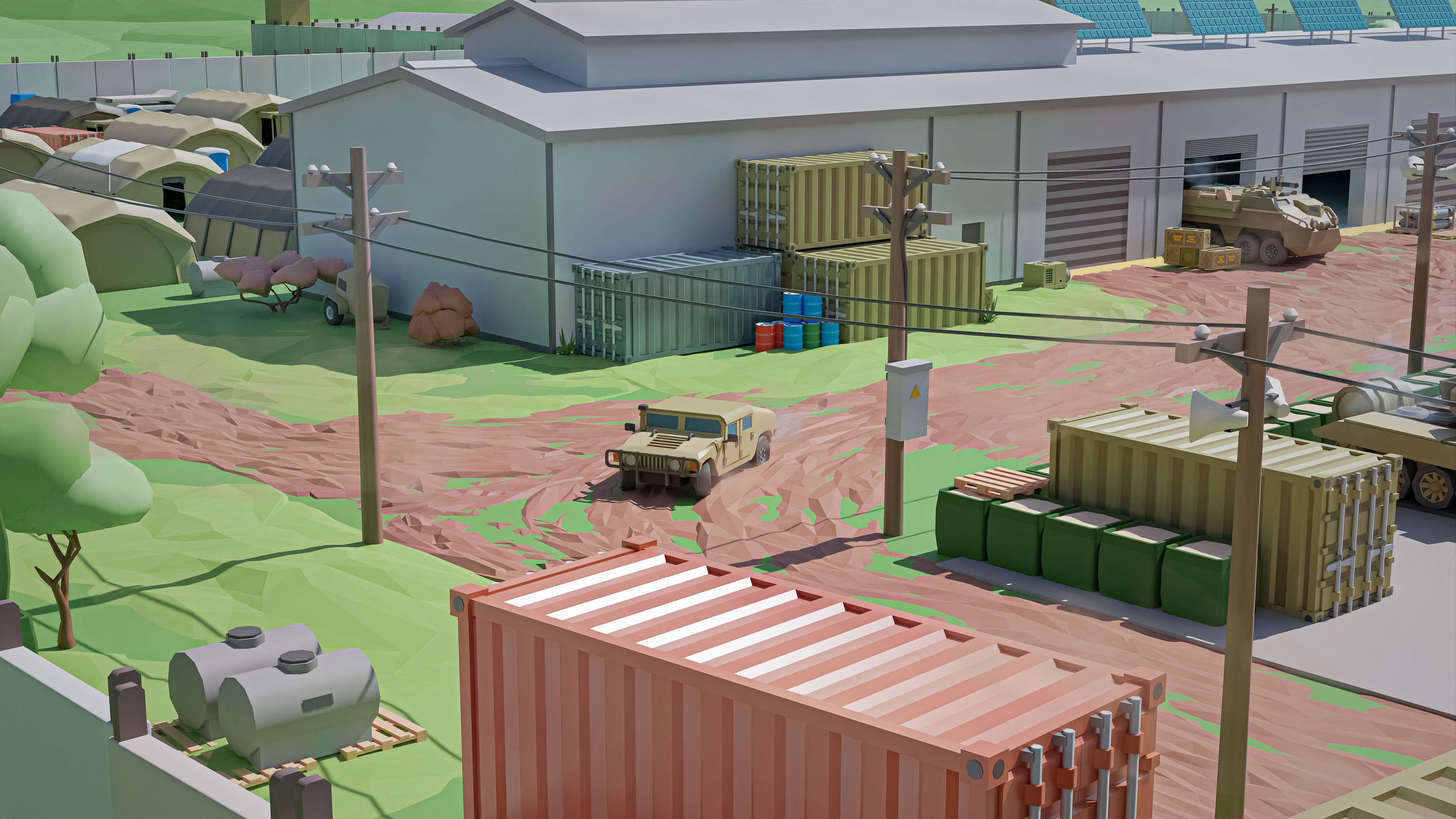 3D model Military 2 VR / AR / low-poly | CGTrader