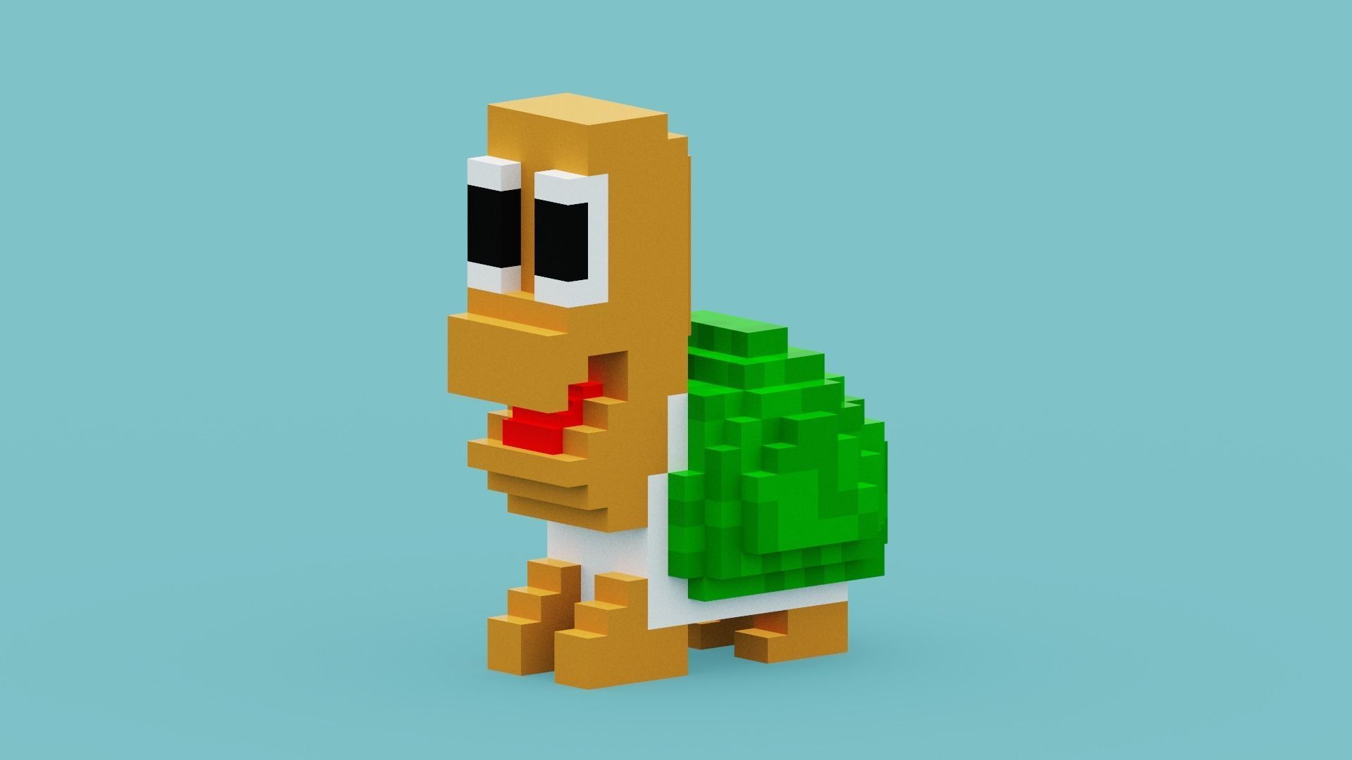 3D model Mario Turtle VR / AR / low-poly | CGTrader