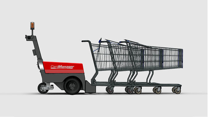 Cart Carrier Manager Collection 2022 3D 3D model | CGTrader