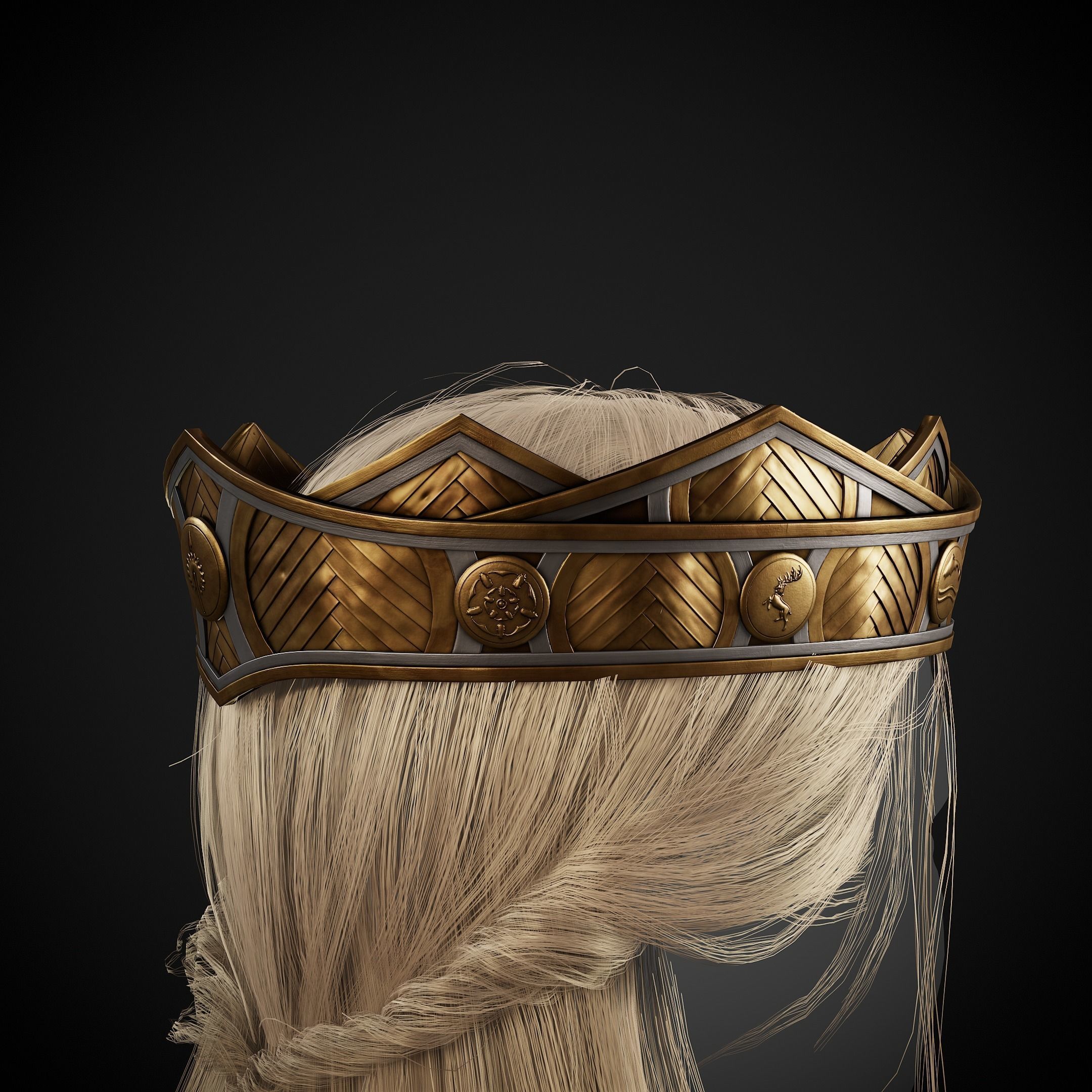 3D model House of the Dragon Viserys Crown VR / AR / low-poly | CGTrader