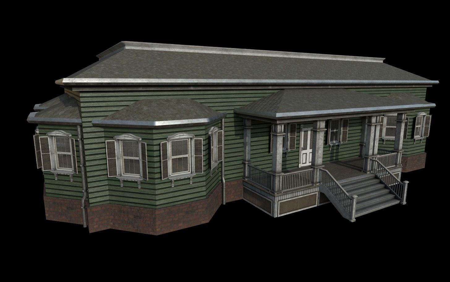 3D model Horror House and Furniture Pack VR / AR / low-poly | CGTrader