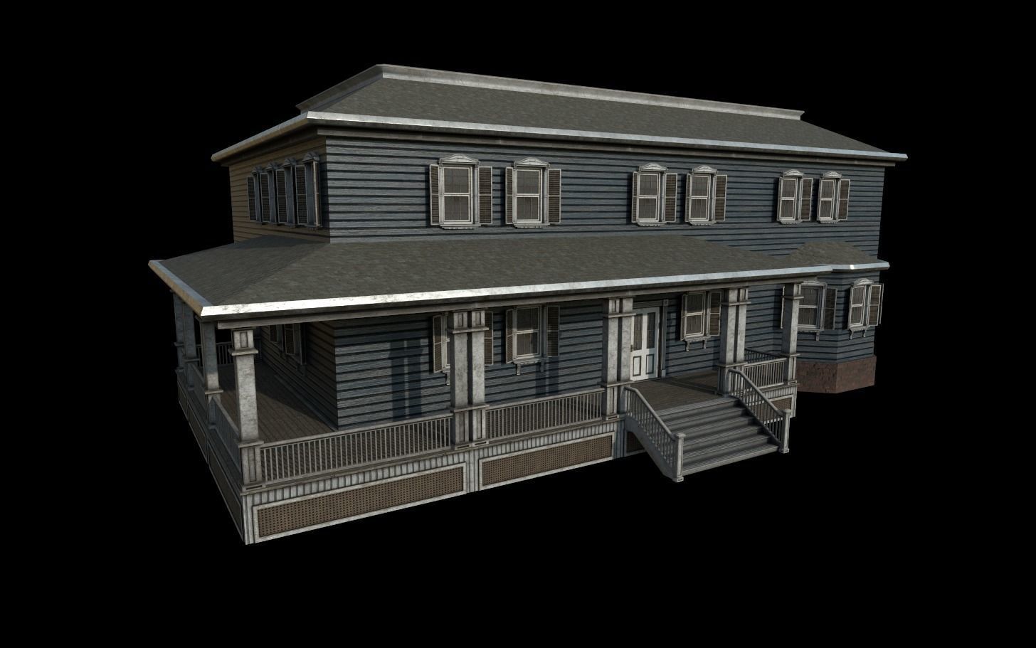 3D model Horror House and Furniture Pack VR / AR / low-poly | CGTrader