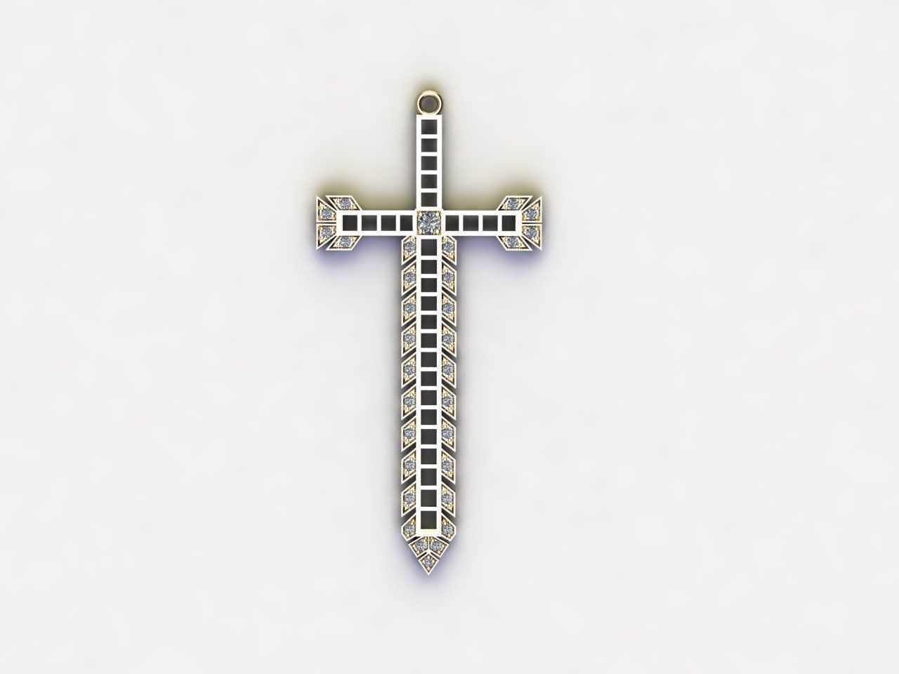 Cross Jesus Christ Pendant Cad P8 3D model 3D printable | CGTrader