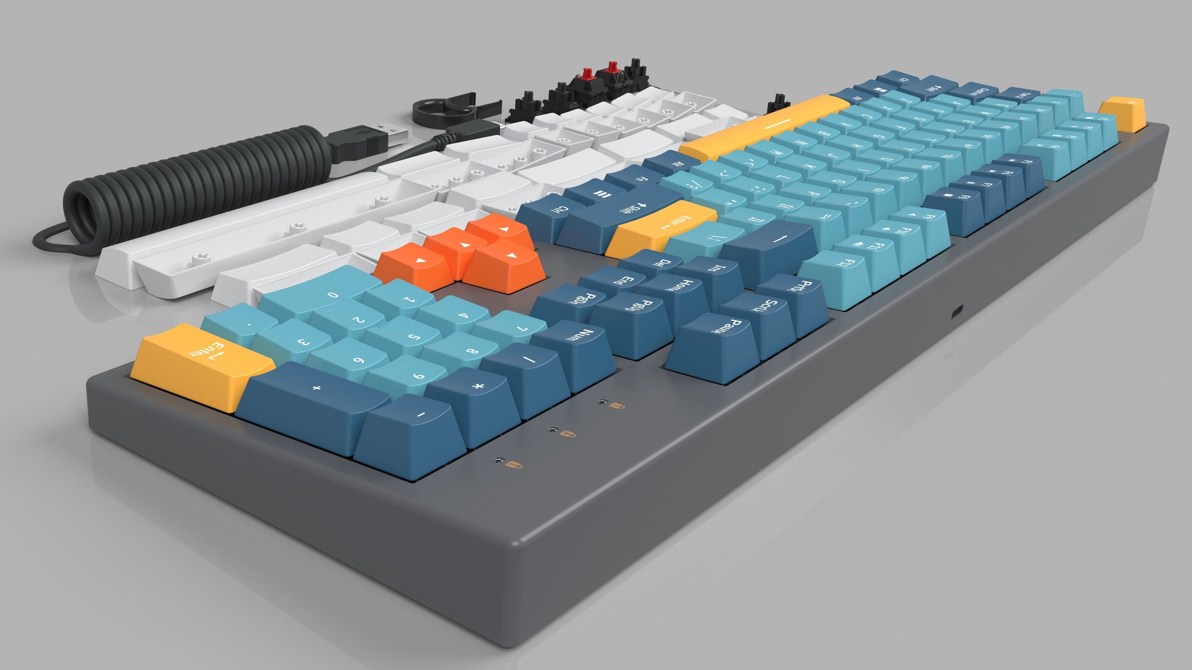 Mechanical Keyboard 3D model | CGTrader