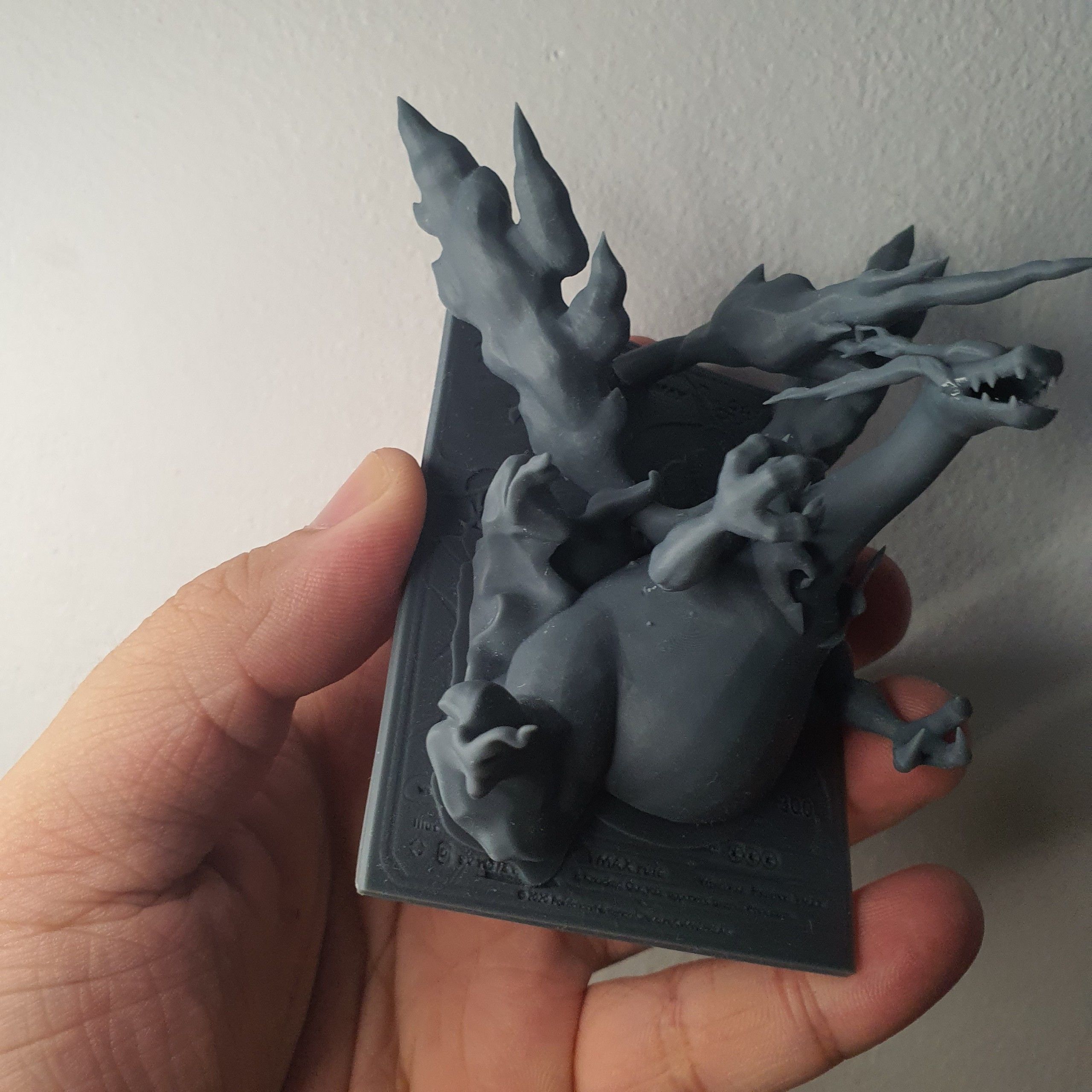 Gmax Charizard 4D Card Fan Custom 3D Printing File Pokemon 3D model 3D ...