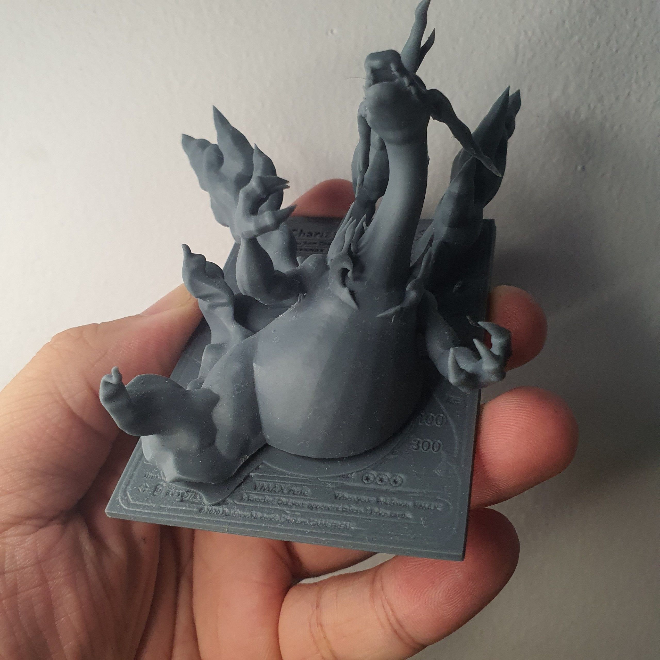 Gmax Charizard 4D Card Fan Custom 3D Printing File Pokemon 3D model 3D ...