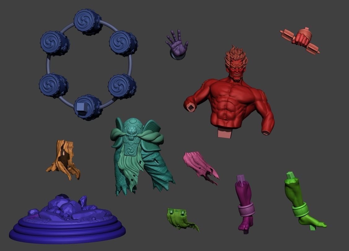 God of Thunder Raijin 3D model 3D printable | CGTrader