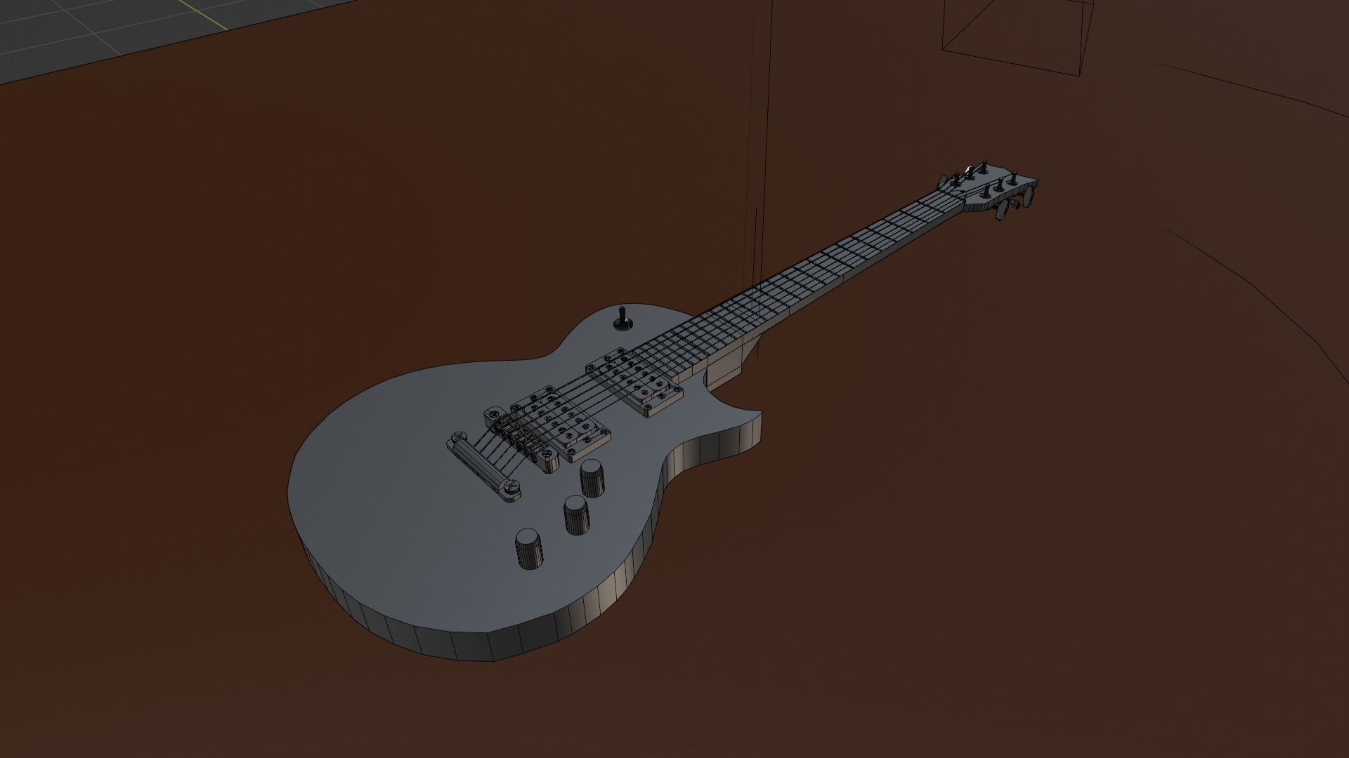 Guitar 3D model rigged | CGTrader