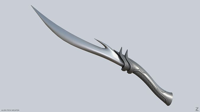 3D model Alien tech weapon VR / AR / low-poly | CGTrader