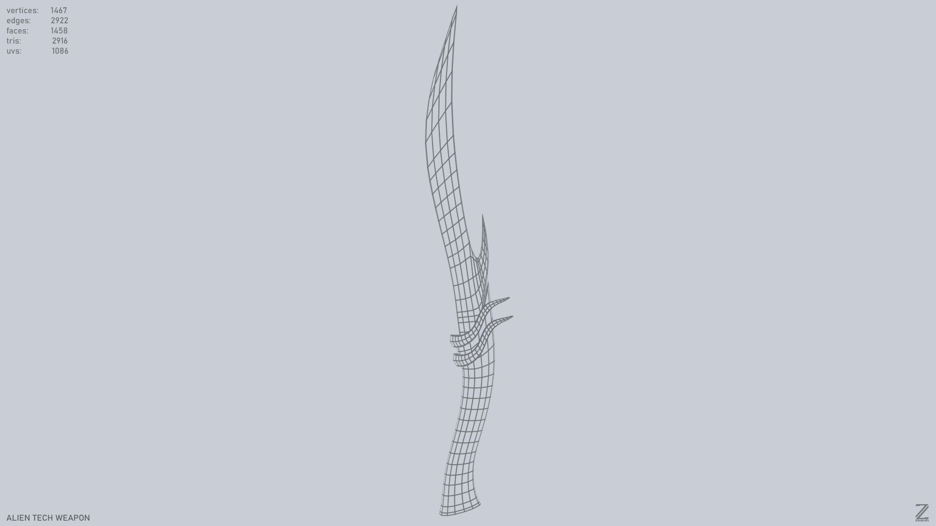 3D model Alien tech weapon VR / AR / low-poly | CGTrader