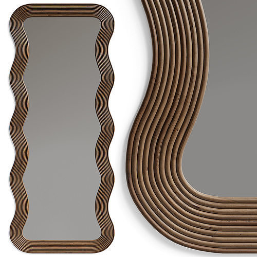 Wave Mirror by Byron Bay 3D model | CGTrader