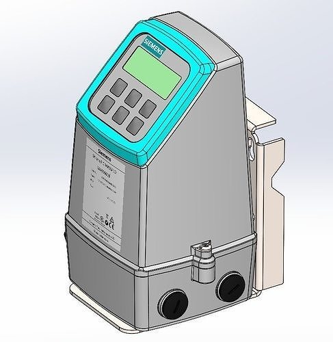 Siemens Sitrans Flowmeter Transmitter with Wall-Mounted bracket 3D ...