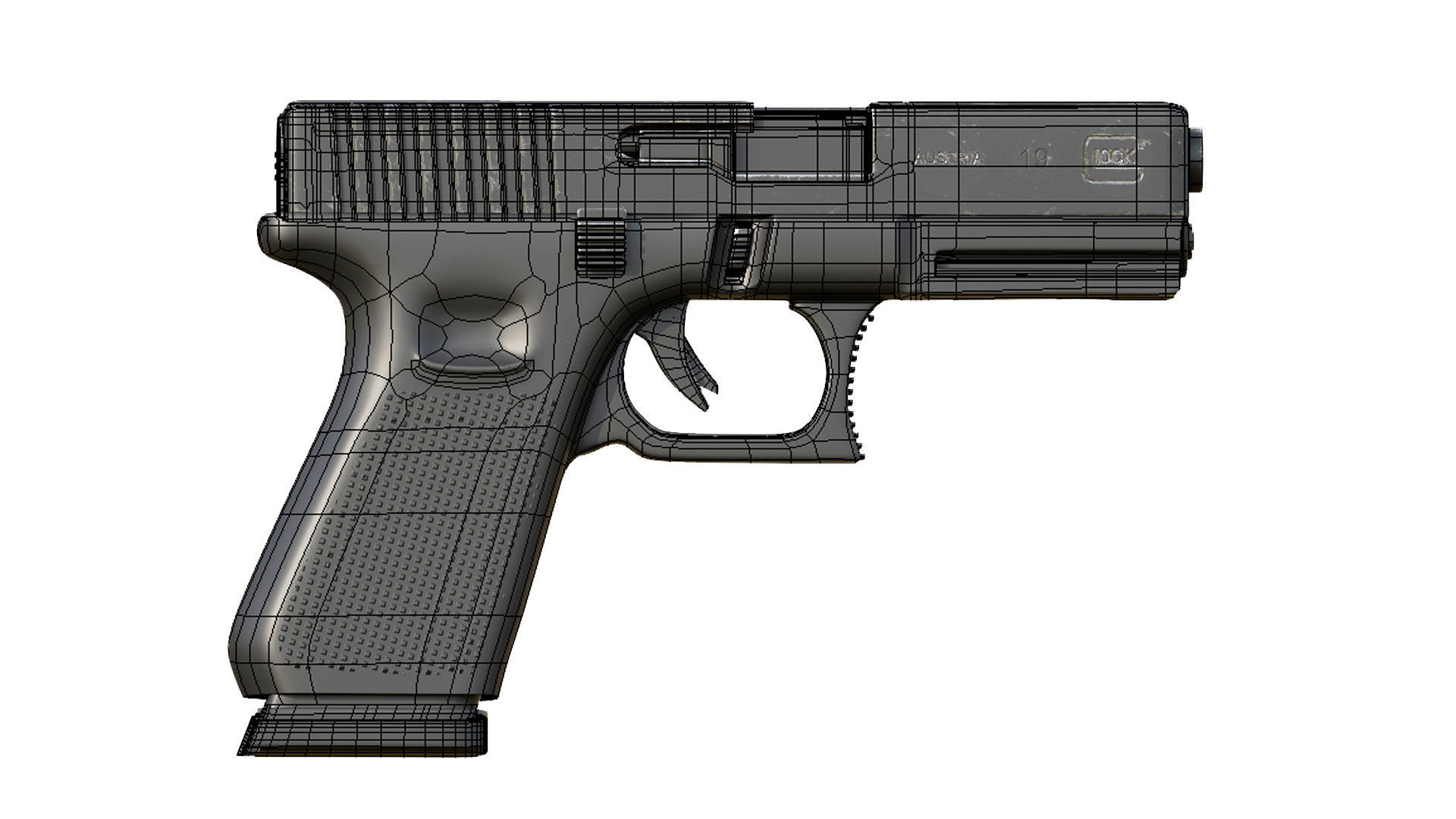 3D model Han Gun VR / AR / low-poly | CGTrader
