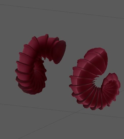12 Ram horns 3D model | CGTrader