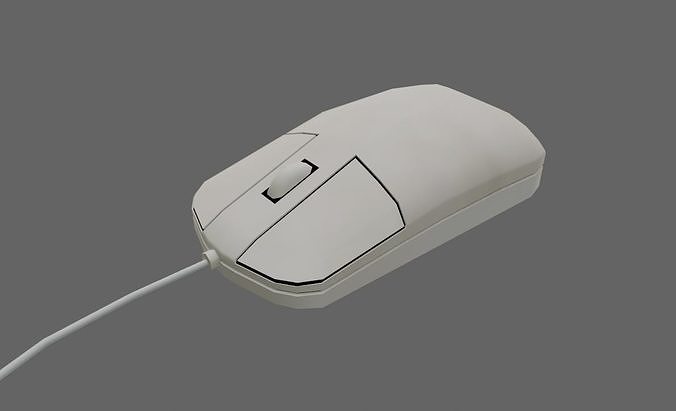 3D model Old Mouse with Wire VR / AR / low-poly | CGTrader