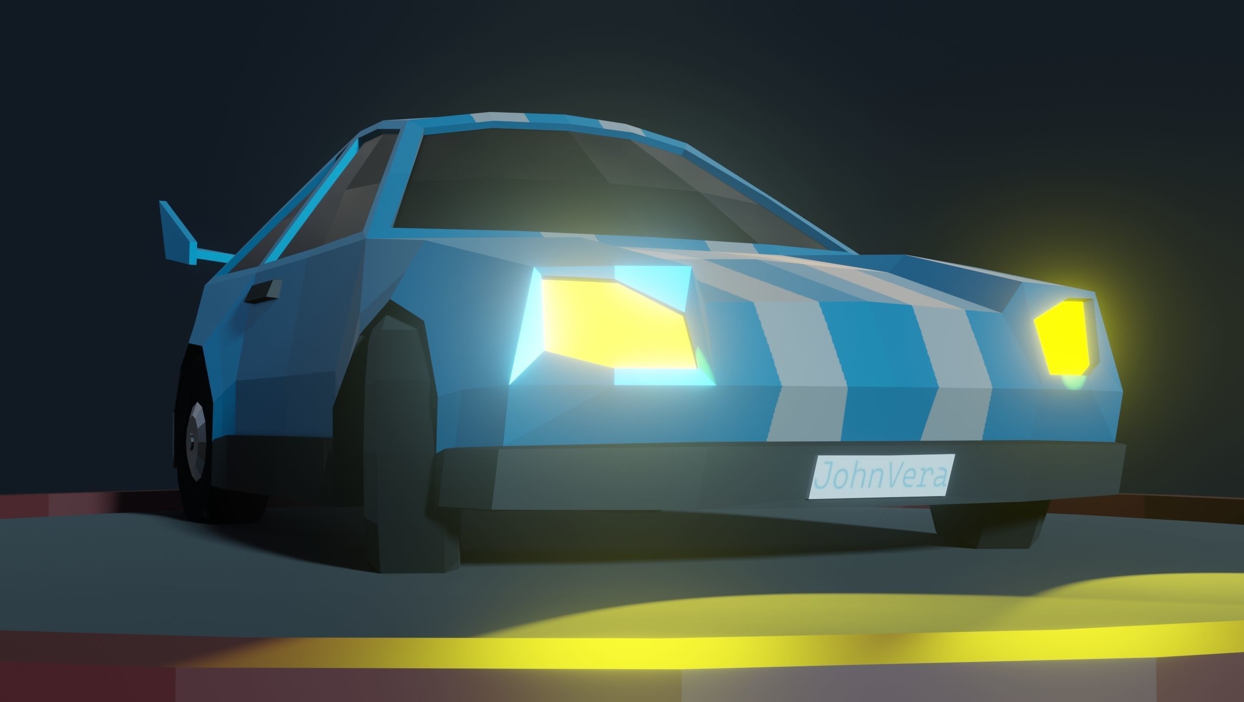 3D model Race Car Low Poly VR / AR / low-poly | CGTrader